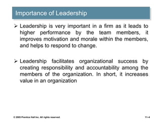 Chapter 11 Basic Approaches to Leadership.ppt