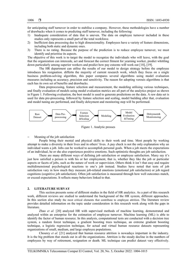 Identification of human resource analytics using machine learning algorithms | PDF | Human ...
