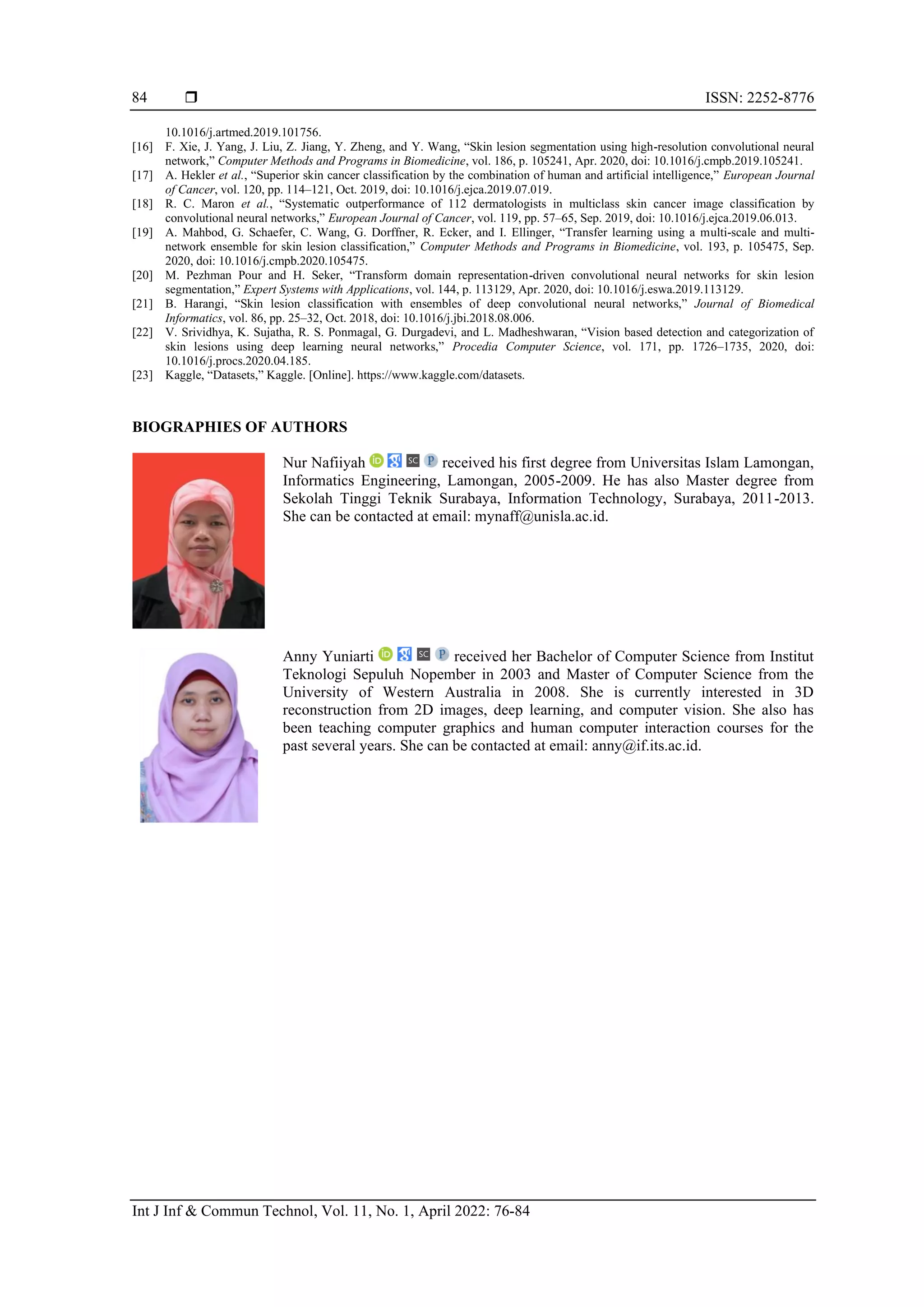 A Convolutional Neural Network For Skin Cancer Classification Pdf