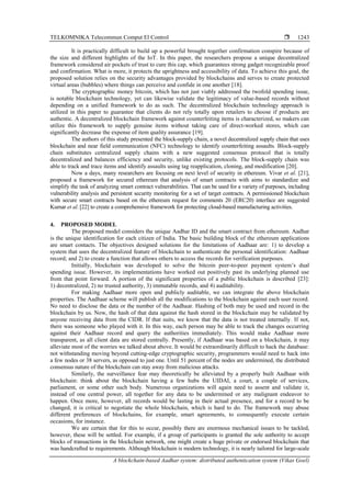 A blockchain-based Aadhar system: distributed authentication system | PDF