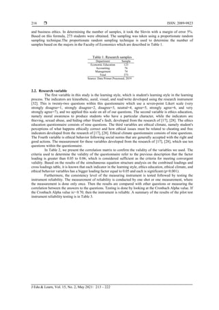 Encouraging student ethical behavior through ethical climate in higher ...