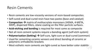 Esthetic Biomaterials and Principles | PPSX