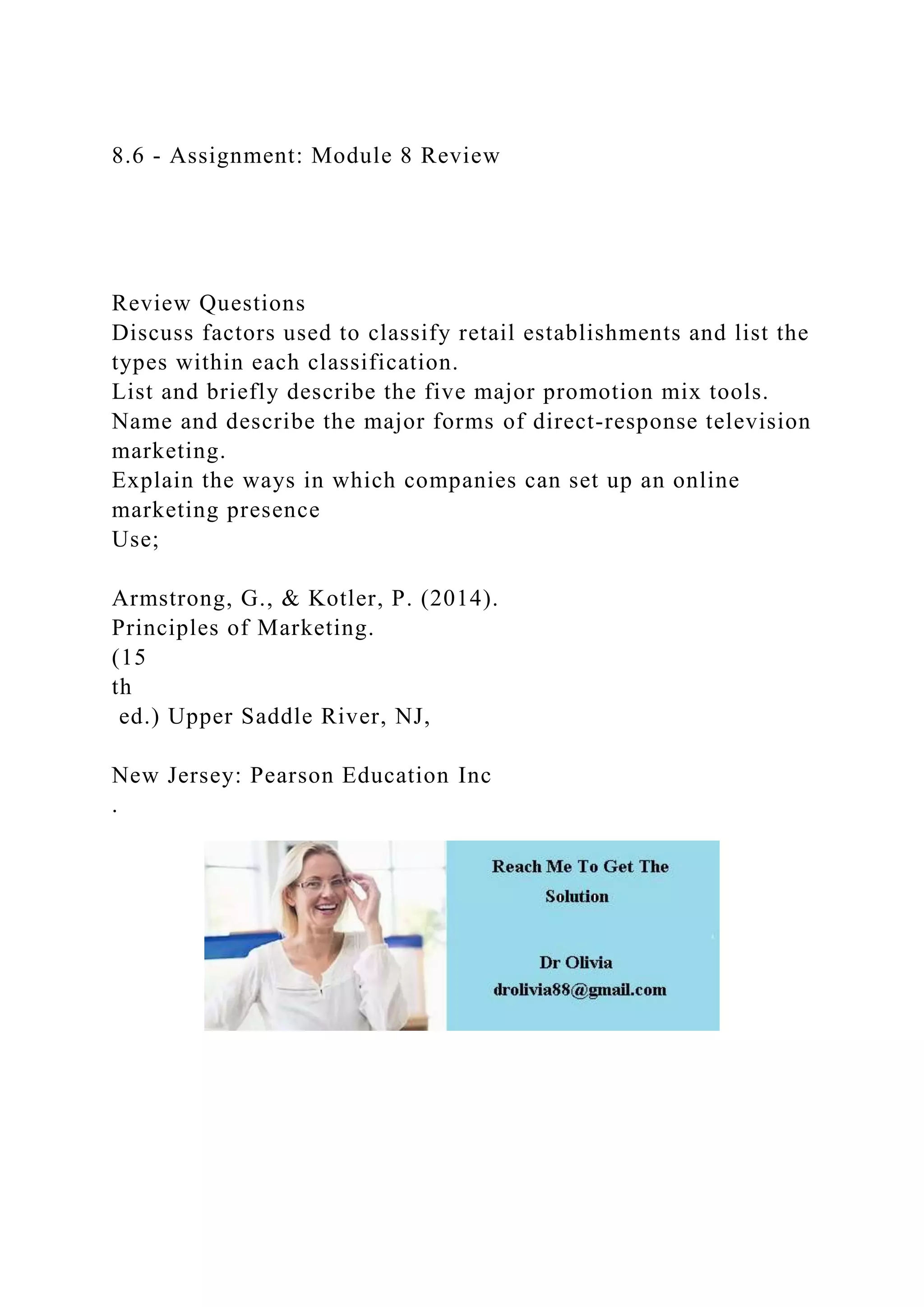 8.6 - Assignment Module 8 ReviewReview QuestionsDiscuss.docx