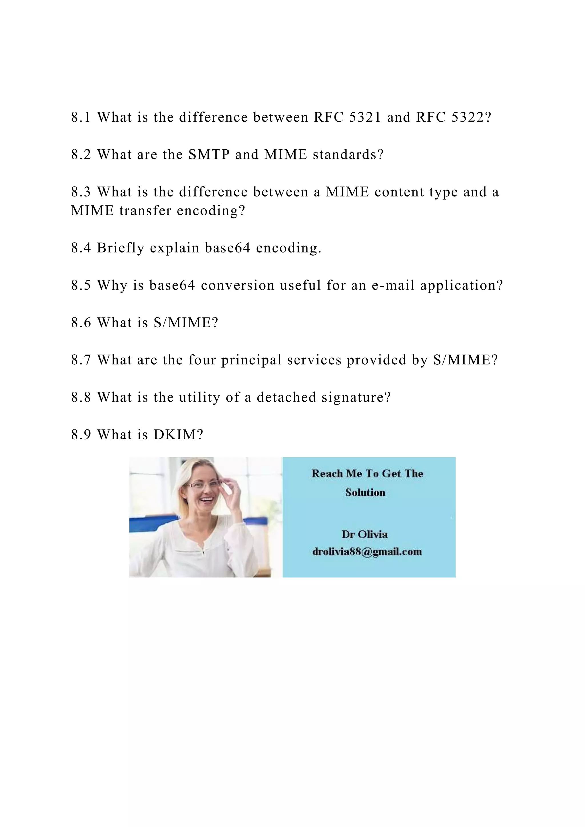 Difference between RFC 5321, 5322 & email standards like SMTP, MIME, S ...