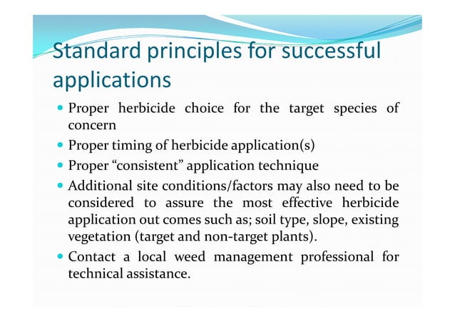 8.Principles of chemical weed control.pdf | Agriculture | Industries