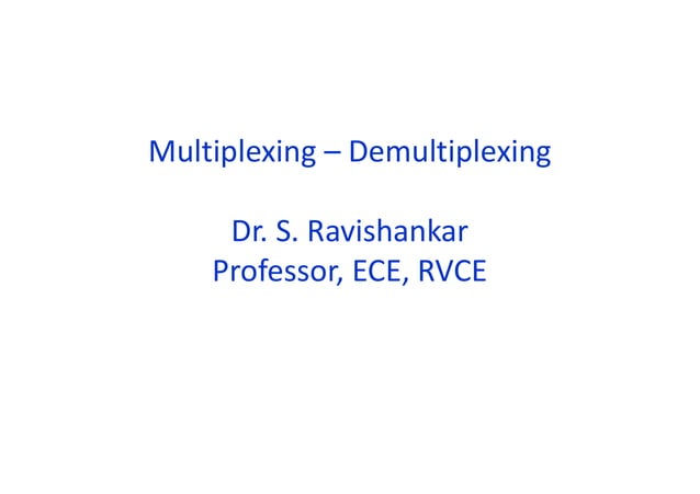 8. TDM Mux_Demux.pdf | Digital Audio | Computer Software and Applications