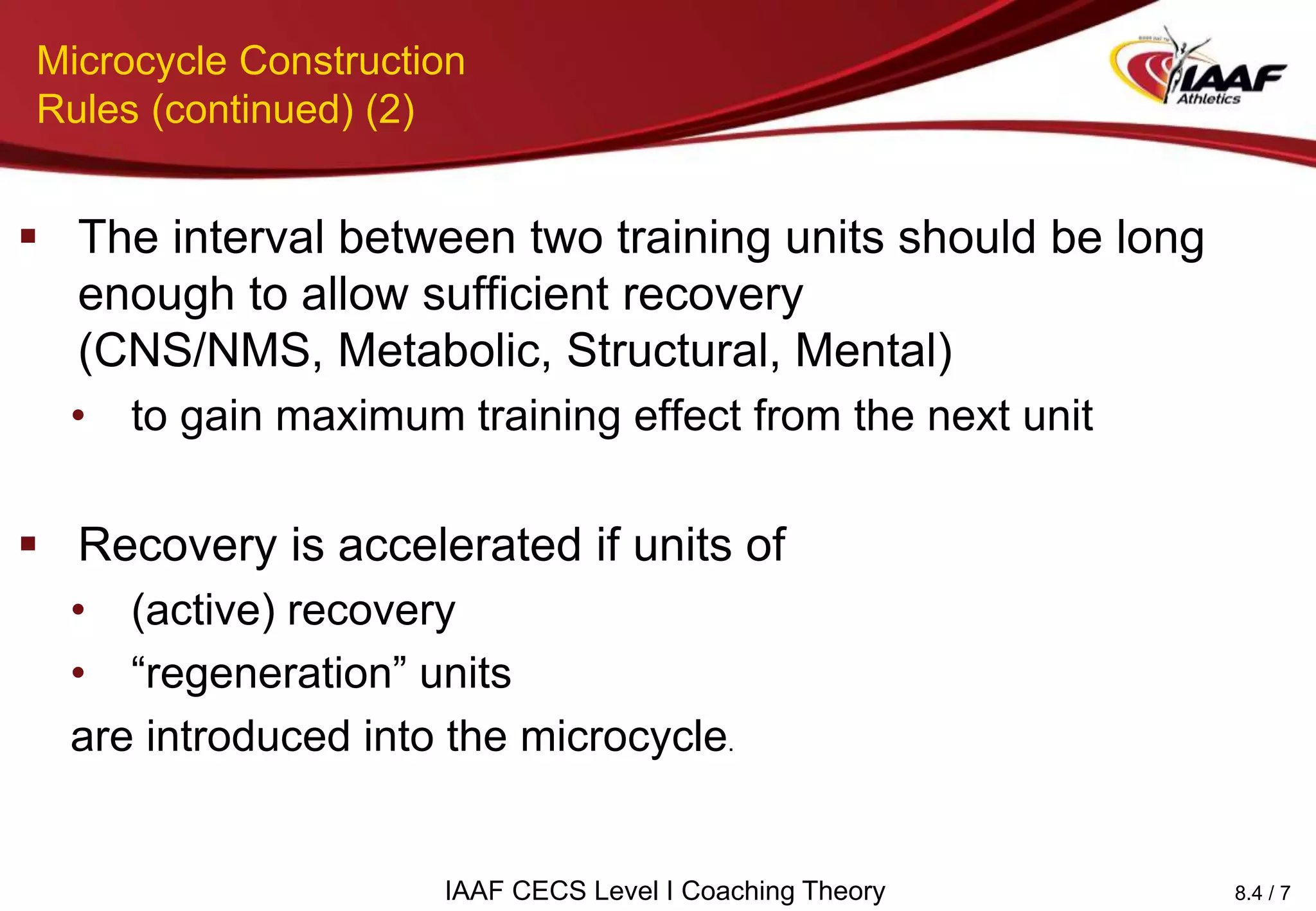 8.4 COR Training Planing - Microcycle.pptx