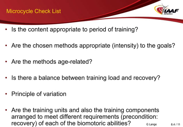 8.4 COR Training Planing - Microcycle.pptx