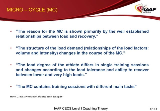 8.4 COR Training Planing - Microcycle.pptx