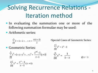 8.-DAA-LECTURE-8-RECURRENCES-AND-ITERATION-METHOD.pdf