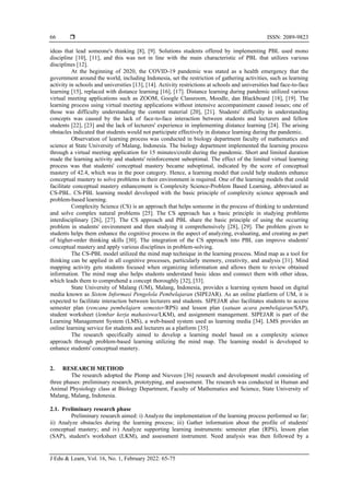 Developing complexity science-problem based learning model to enhance conceptual mastery | PDF