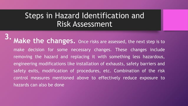 Hazard: Its Impact, Identification and Risk Assessment | PPTX