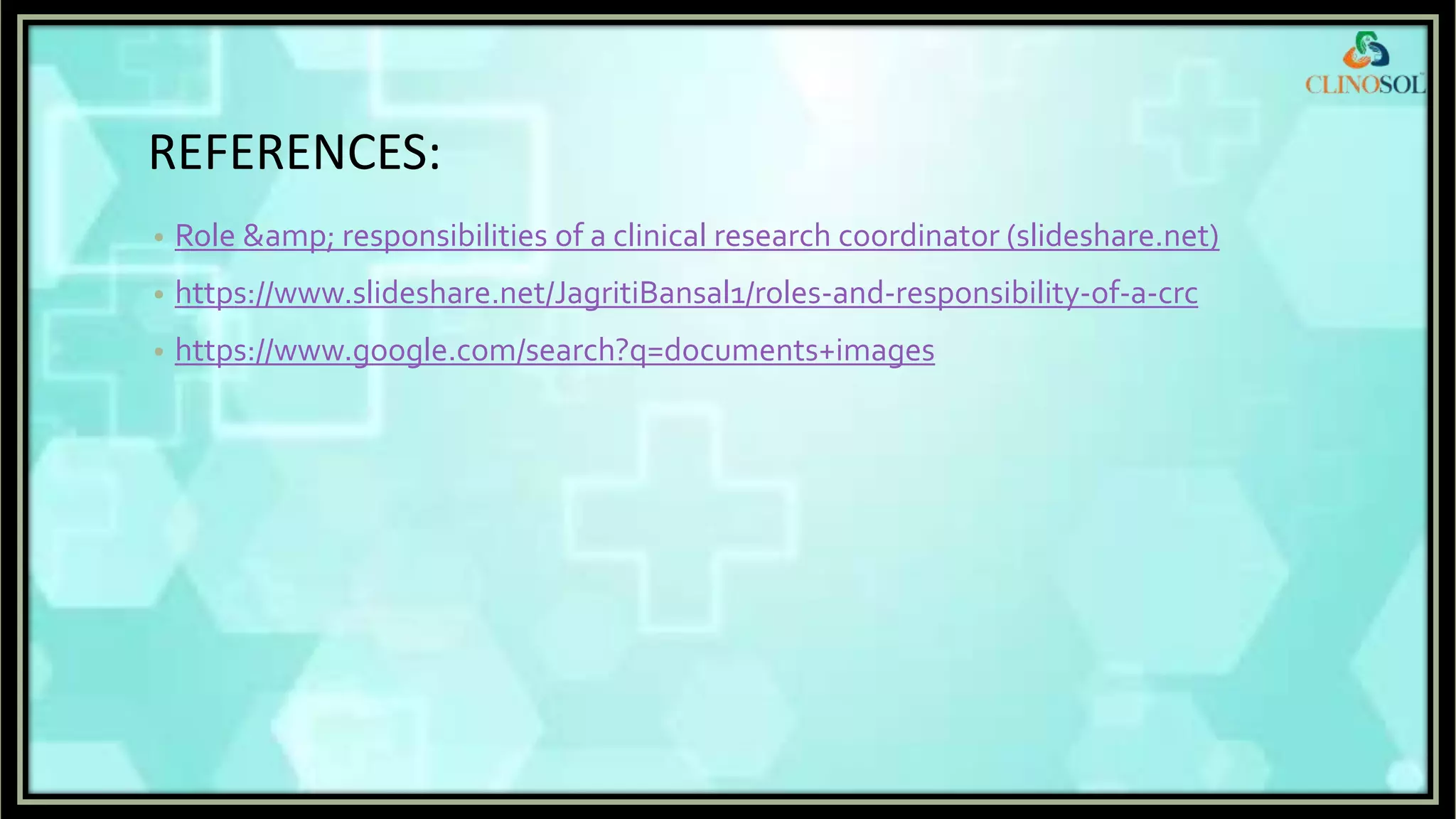 Clinical Research Coordinator | PPTX