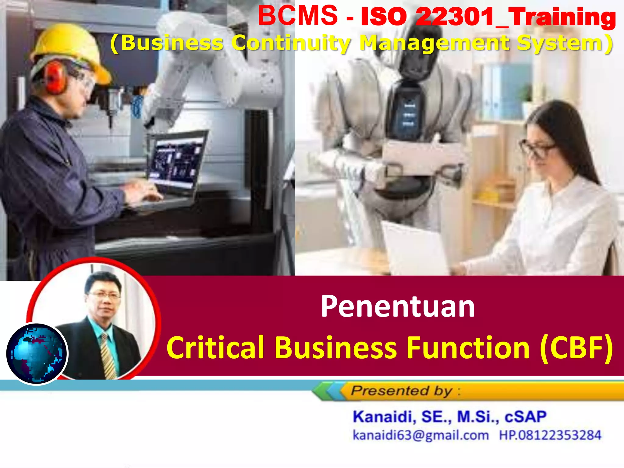 Penentuan Critical Business Function (BCP) _Training "Business Continuity Management System ...