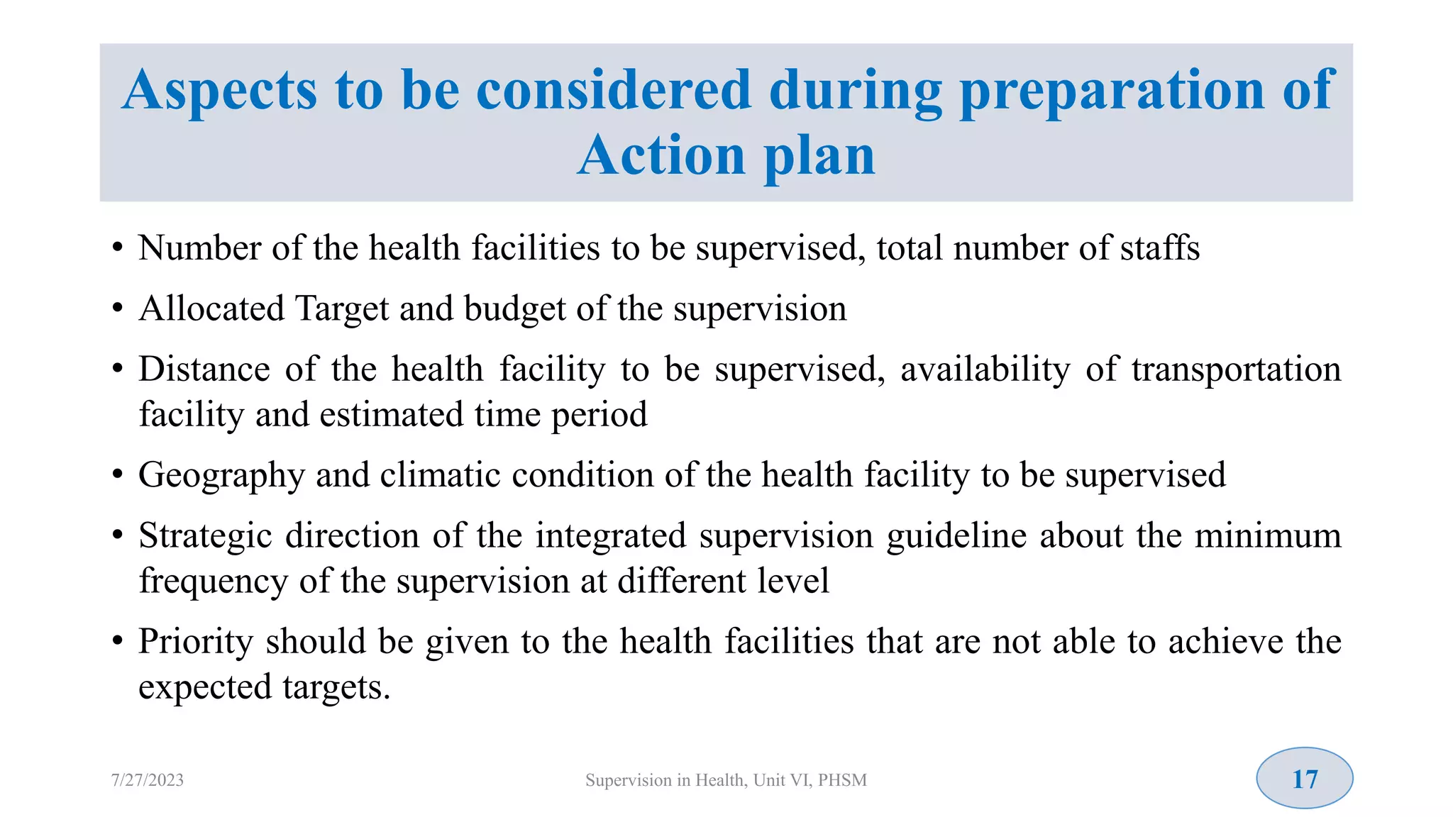 Supervision in Health | PPTX