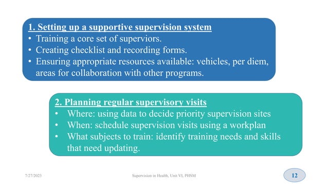 Supervision in Health | PPTX
