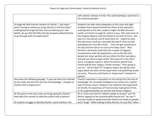 8. Flowers for Algernon. lesson - Anthology.docx | Educational ...