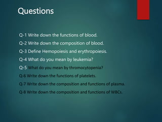 Composition & Functions of Blood.ppt