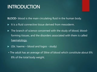 Composition & Functions of Blood.ppt | Free Download