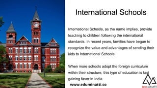 How International Schools has changed the current education scenario | PPT