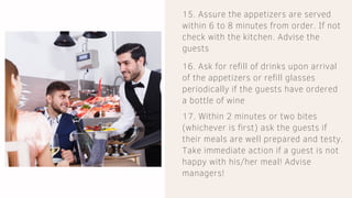 8.-Steps-of-service-in-fine-dining.pdf | Bars & Restaurants | Attractions