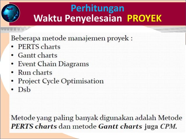 Penjadwalan Kinerja & Time Table _"Training QC & QA" | PPTX