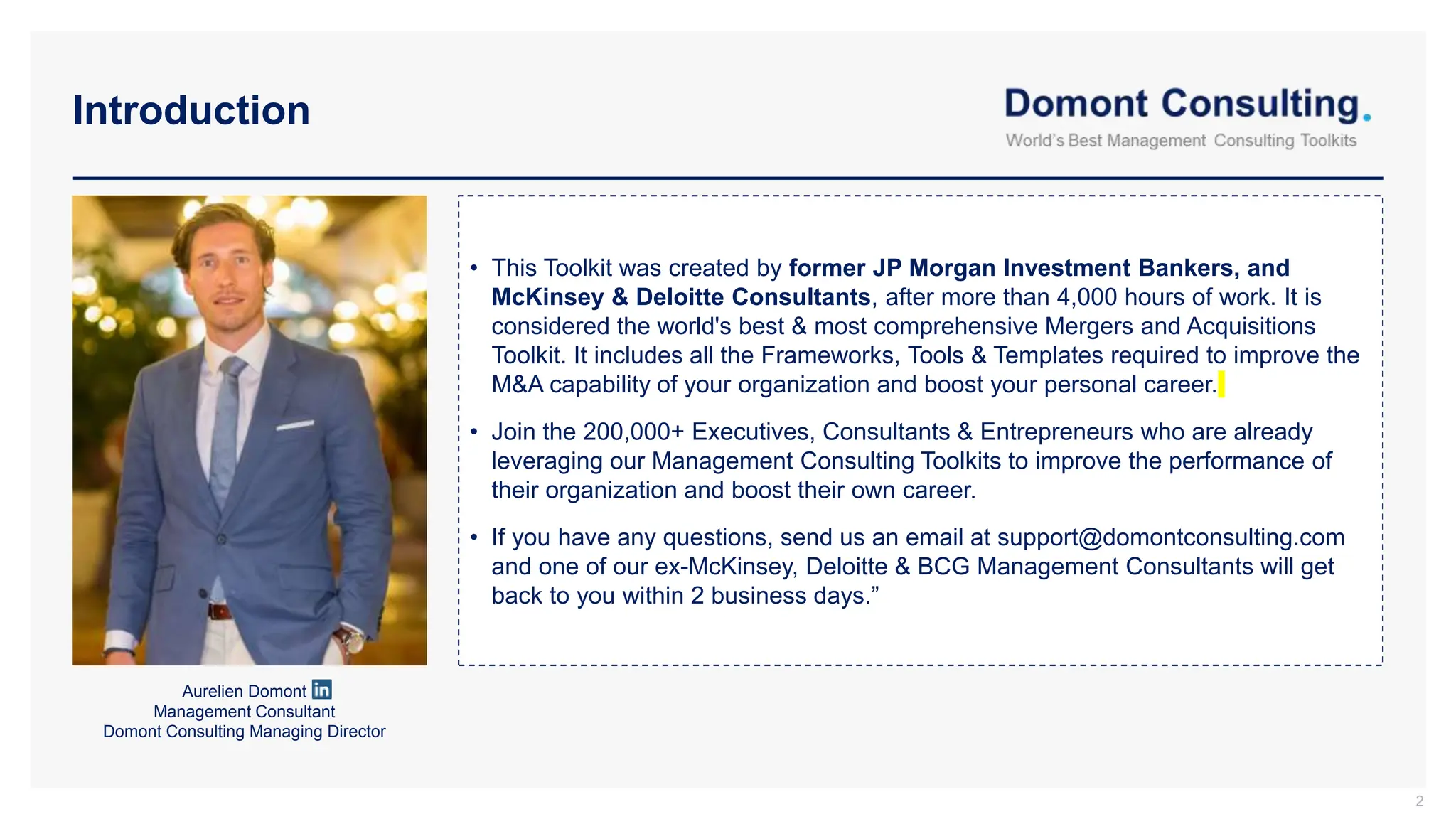 8. Mergers and Acquisitions Toolkit - Overview and Approach.pptx