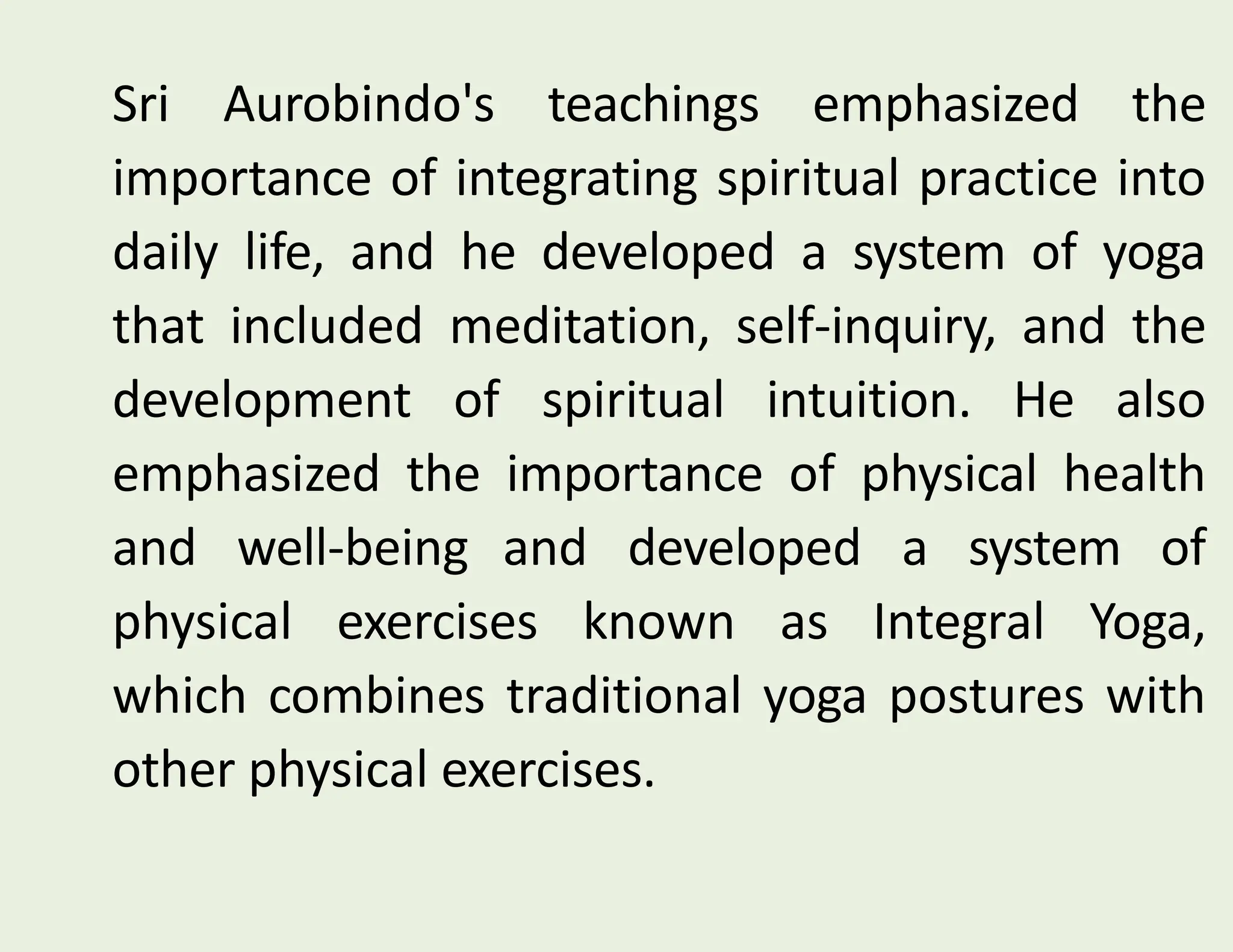 Sri Aurobindo life history and his teachings | PPTX