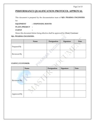 8.4 PERFORMANCE QUALIFICATION PROTOCOL FOR DISPENSING BOOTH (1).pdf