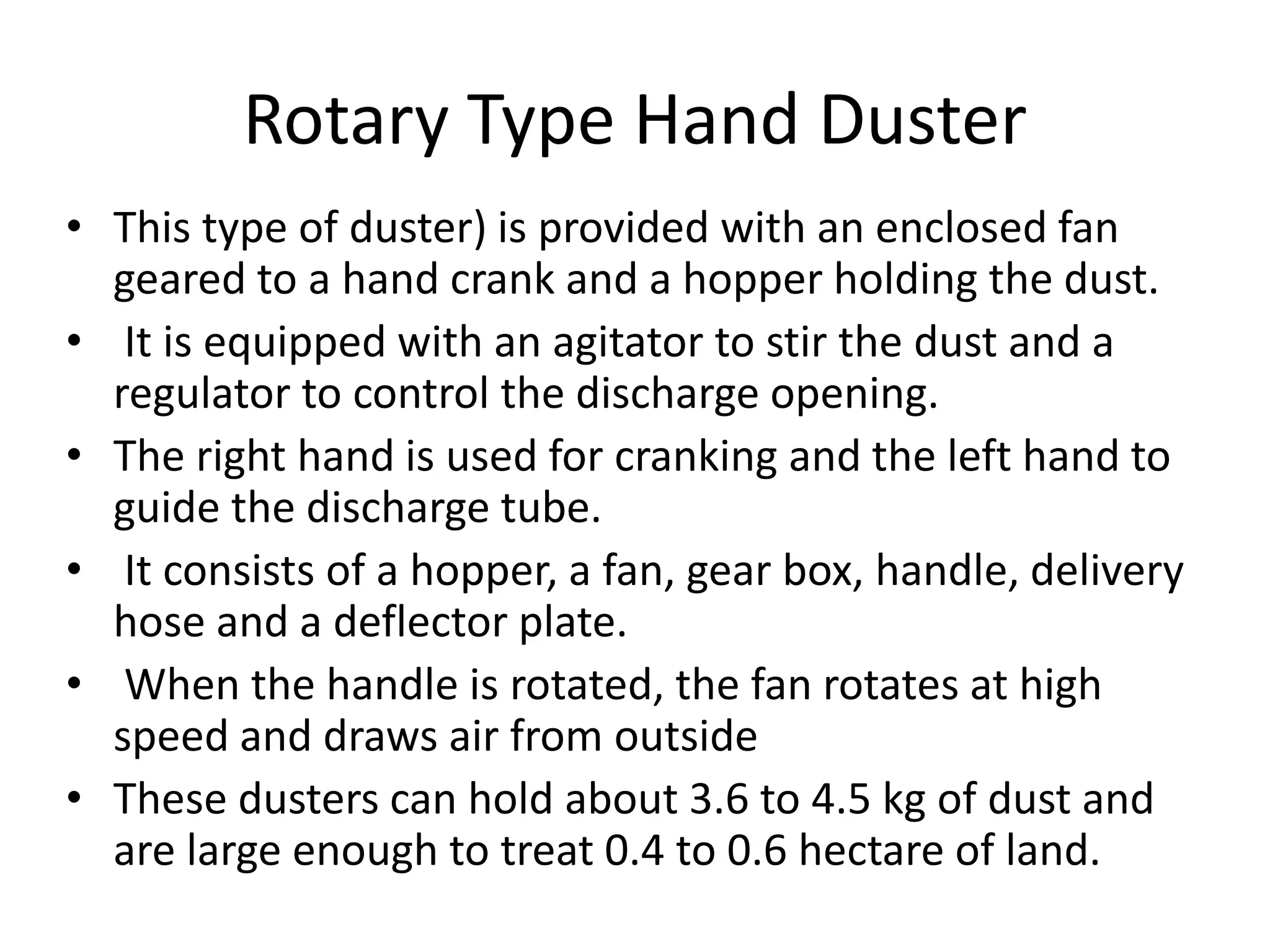 8.Spraying and Dusting equipment required in farm | PPTX