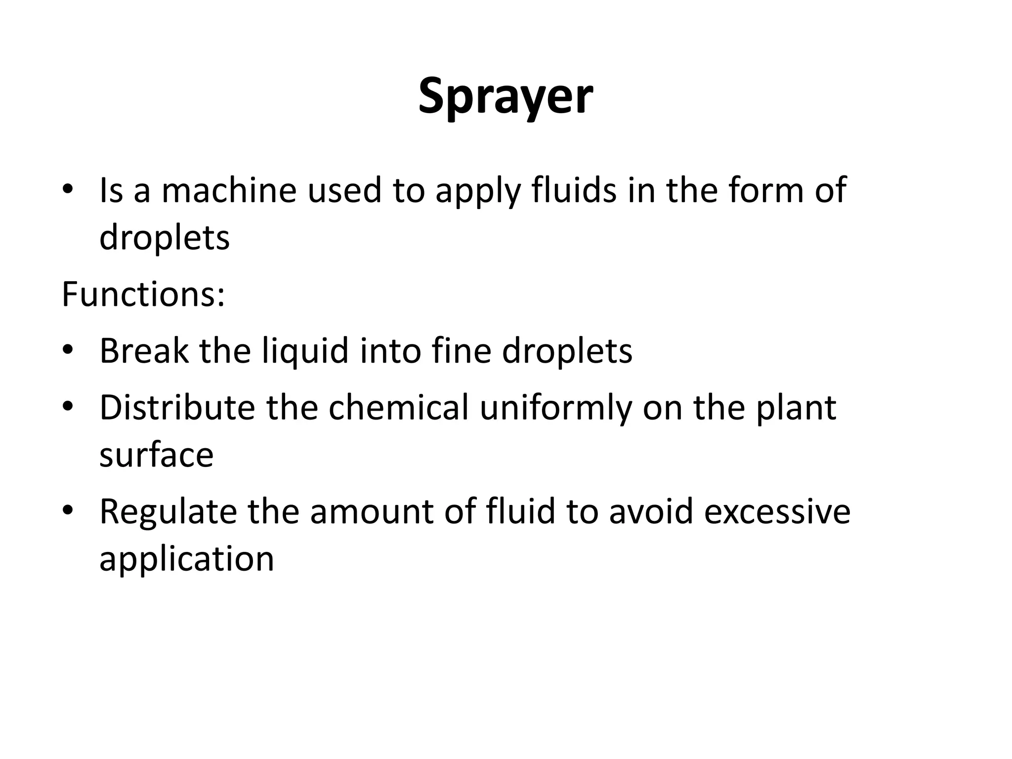 8.Spraying and Dusting equipment required in farm | PPTX
