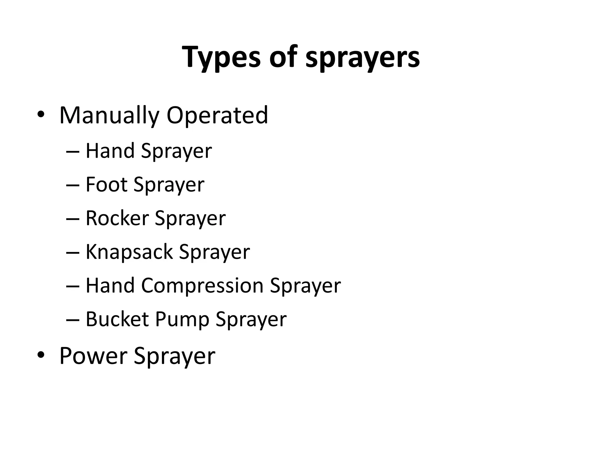 8.Spraying and Dusting equipment required in farm | PPTX