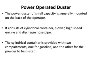 8.Spraying and Dusting equipment required in farm | PPTX