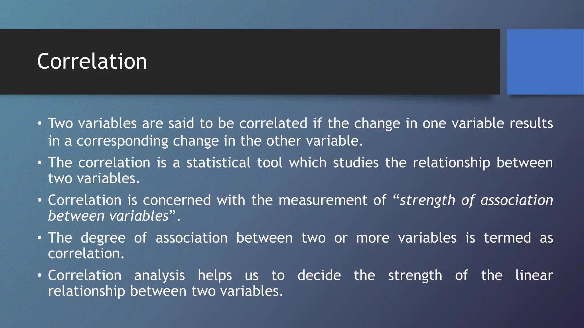 Biostatistics Correlation Explanationpptx Physics Science