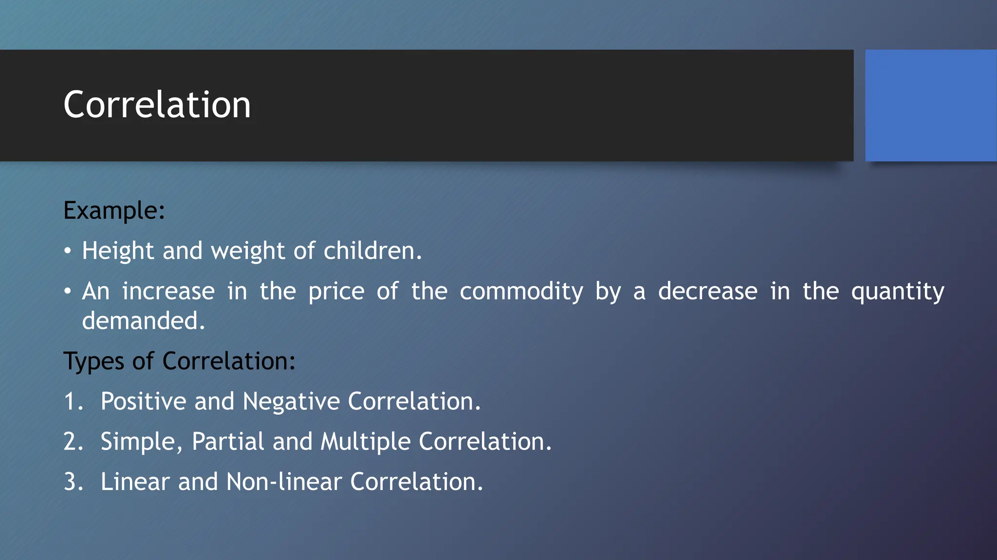 Biostatistics Correlation Explanationpptx Physics Science