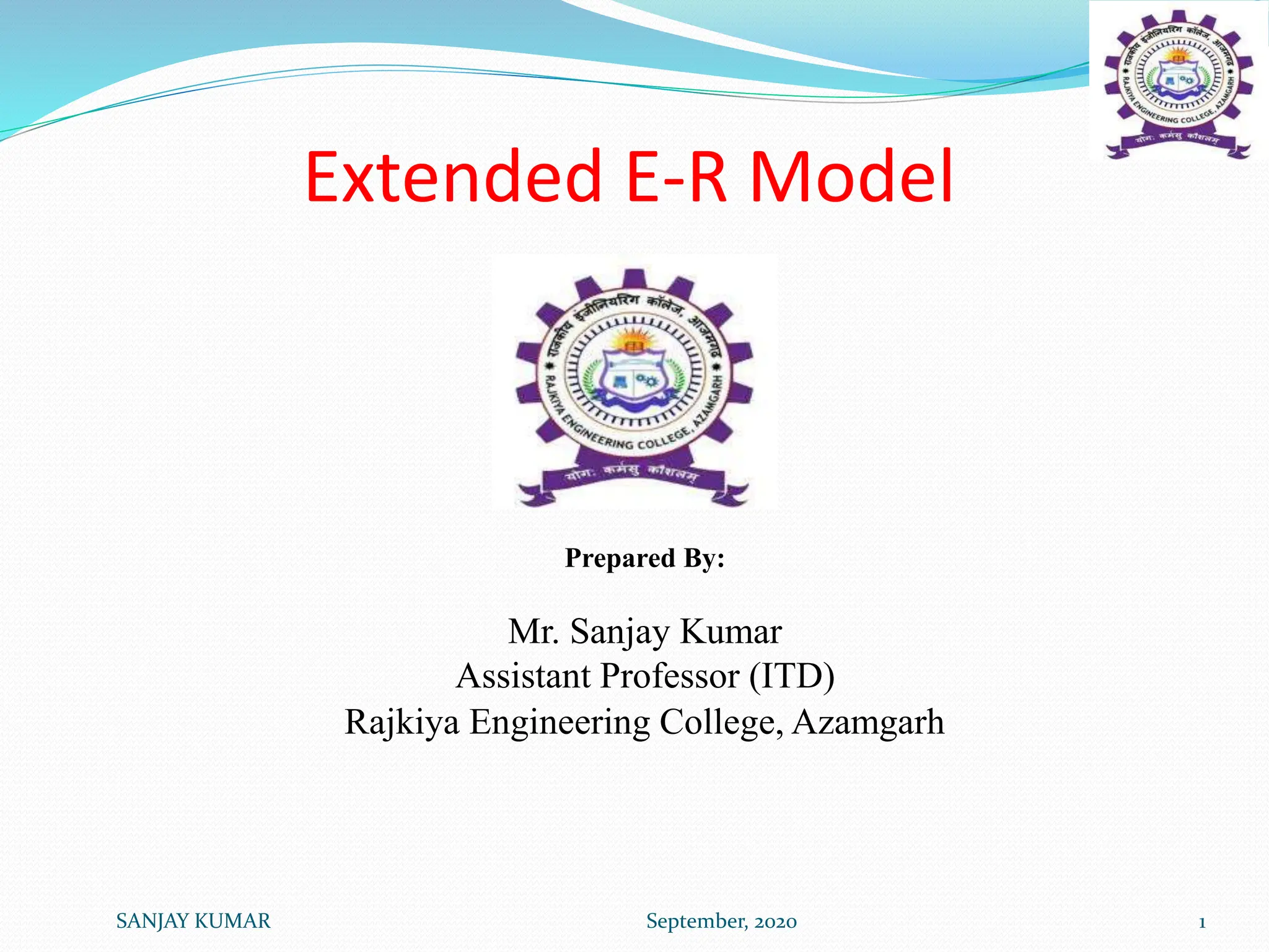 8.Extended ER Model for design system and project | PPT