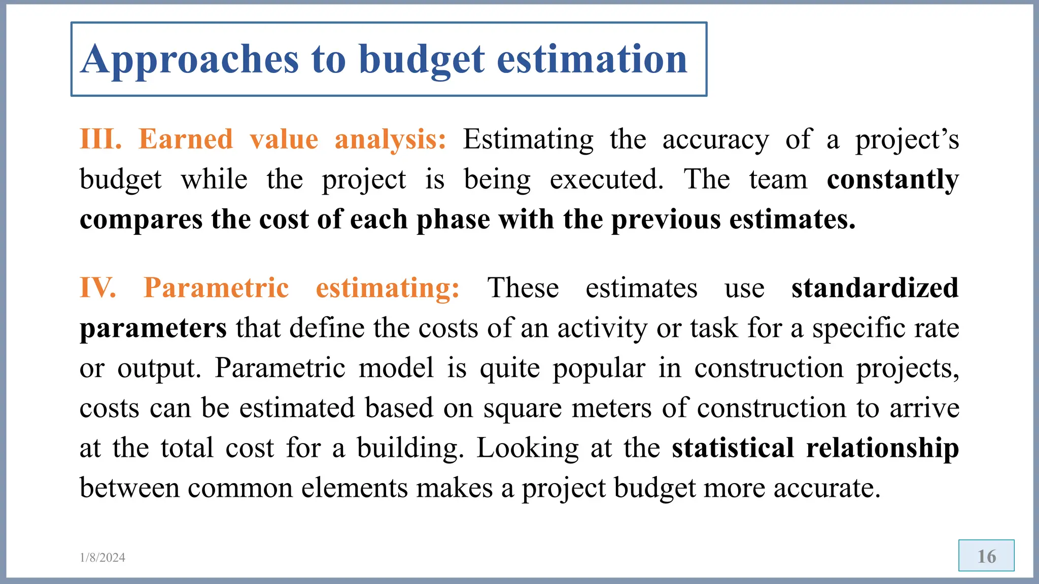 Project Budgeting | PPTX