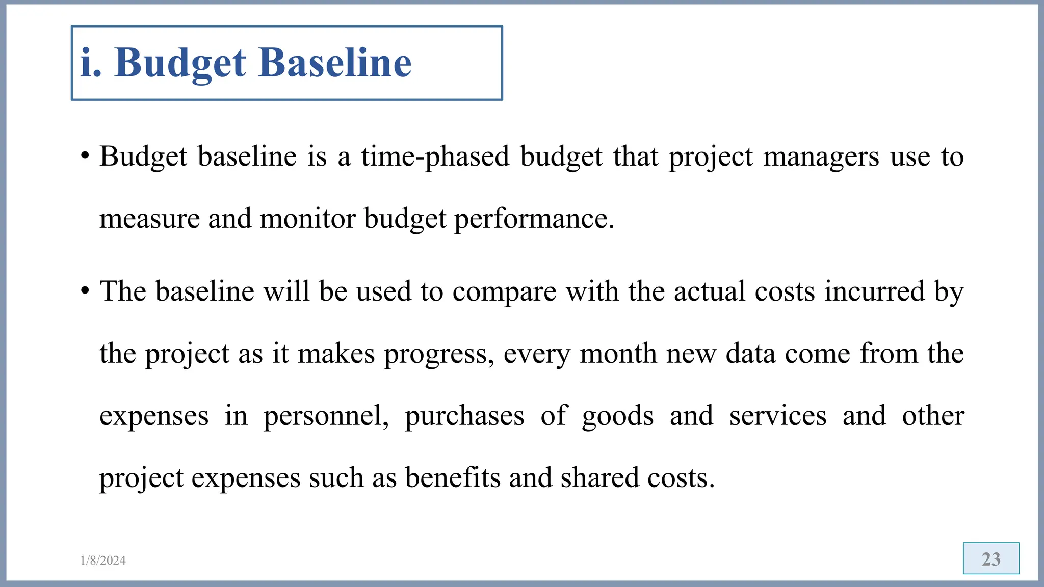 Project Budgeting | PPTX