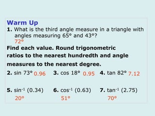 8.5 Law of Sines; Law of Cosines 2.ppt