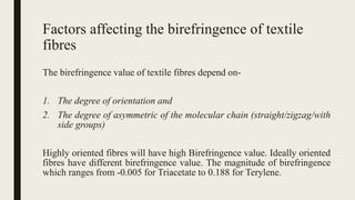 8.Optical Properties of Textile Fibres.pptx | Chemistry | Science