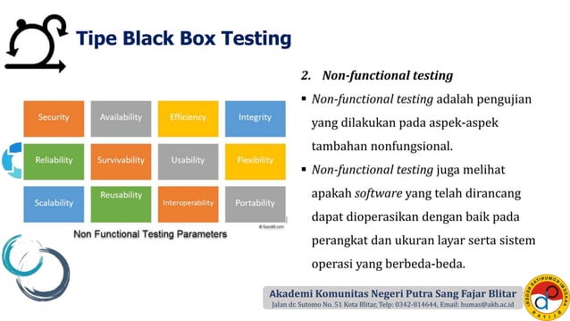 Pengujian Perangkat Lunak dengan teknik Black Box Testing | PPTX