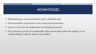 A presentation on Word Association Test(WAT) | PDF