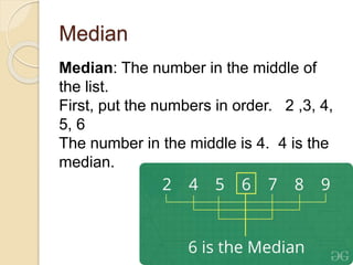 8. Arithmetic mean ,median and mode.pptx