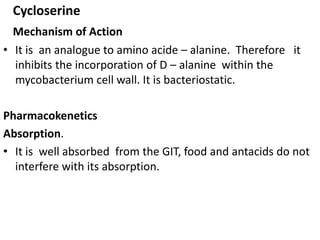 8. ANTITUBERCULOSIS DRUGS.ppt pharmacy students | PPT