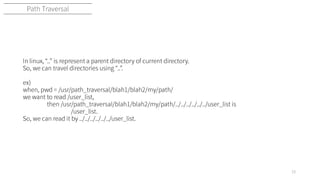 CAUtion pwnable study 8. Type error and Command Injection, Path traversal.pptx