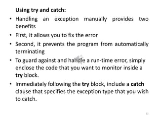 8.Exception handling latest(MB).ppt . | PPT