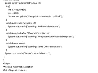 8.Exception handling latest(MB).ppt . | PPT