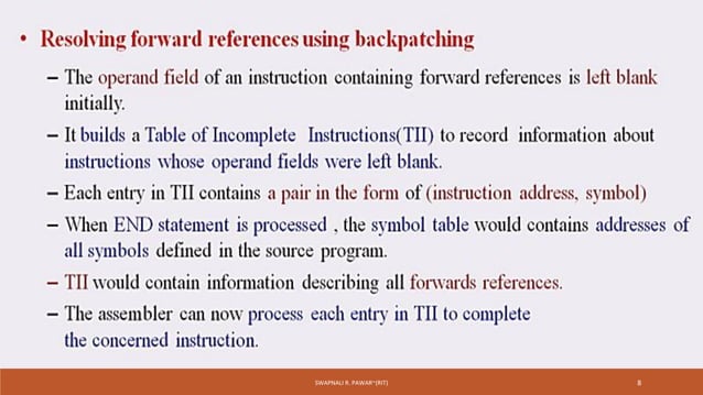 8.PassStructureofAssembler in System Software.pdf | Programming Languages | Computing