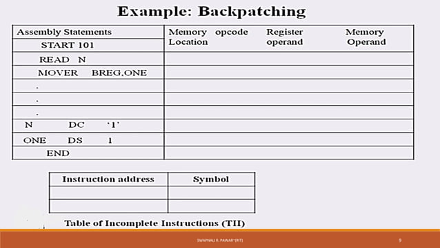 8.PassStructureofAssembler in System Software.pdf | Programming Languages | Computing