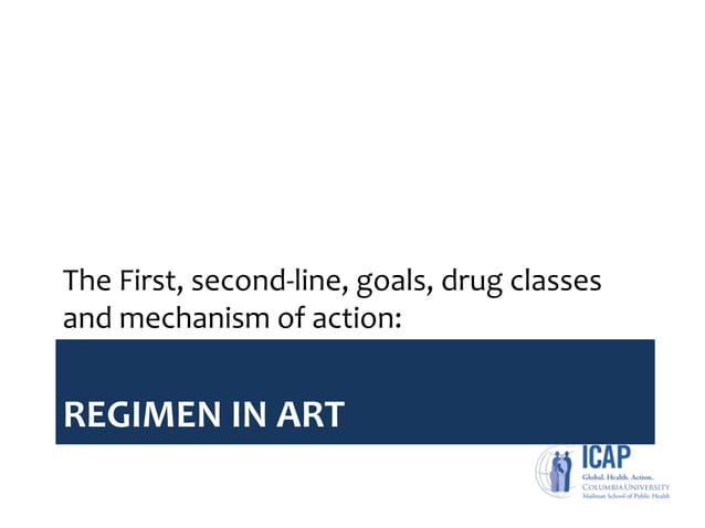 8. First Line ART regimen ICAPRev.presentationptx | PPT